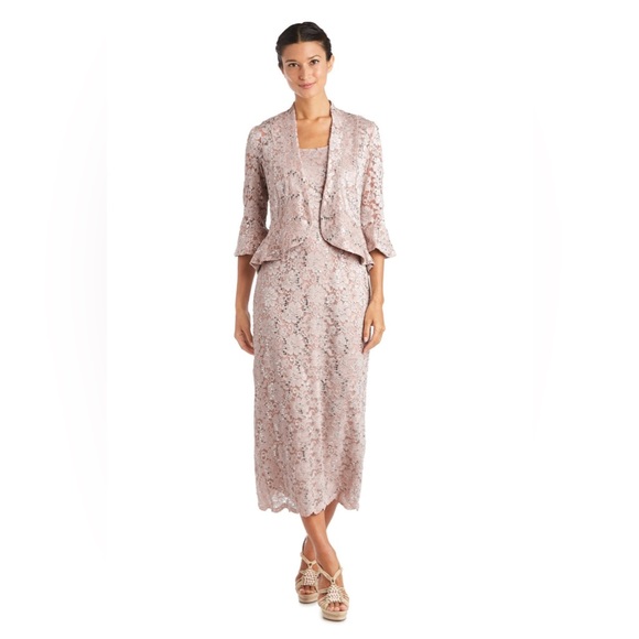 R & M Richards | Dresses | R M Richards Mother Of The Bride Groom Lace ...